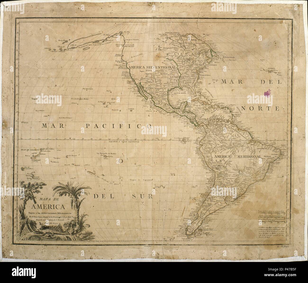 MAPA DE AMERICA 1772. Author: Tomás López (1730-1802). Location ...