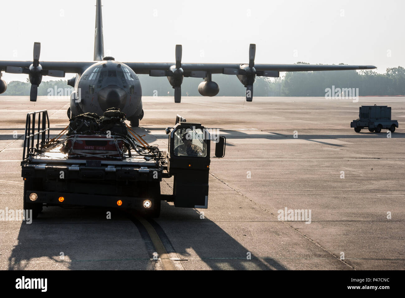 A 189th Logistics Readiness Squadron K-loader brings training loads to ...