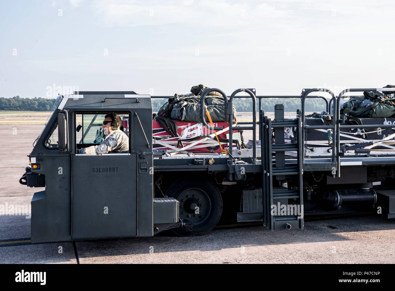 A 189th Logistics Readiness Squadron K-loader brings training loads to ...
