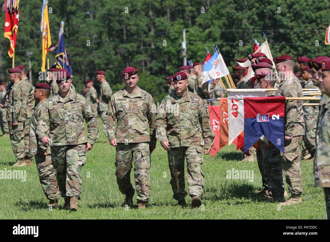 82nd Airborne Division Commander Maj High Resolution Stock Photography ...