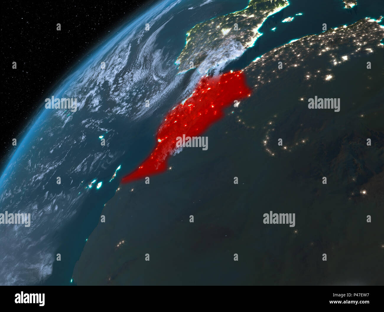 Map morocco seen from hi-res stock photography and images - Alamy