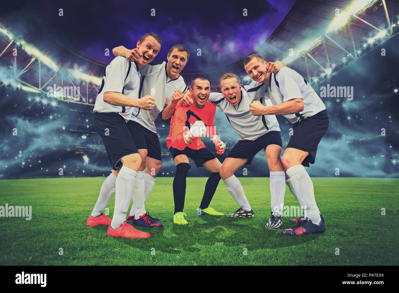 Winning football player cheering hi-res stock photography and images ...