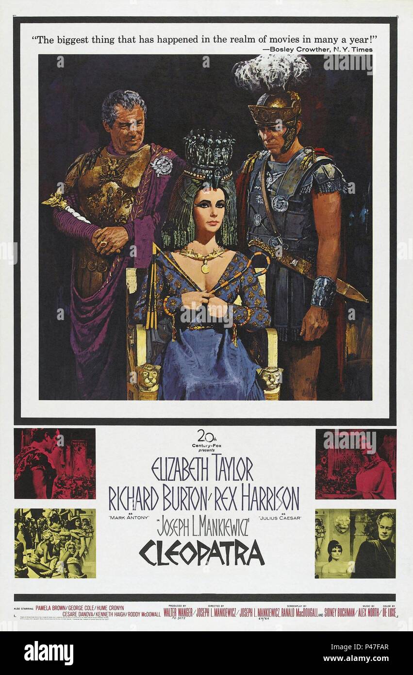 Original Film Title: CLEOPATRA. English Title: CLEOPATRA. Film Director: JOSEPH L. MANKIEWICZ ...
