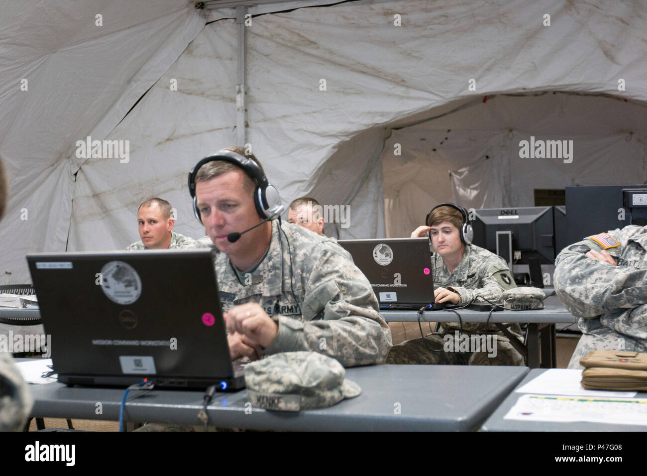 Col. Shawn Manke, 34th Combat Aviation Brigade commander, is recieves ...