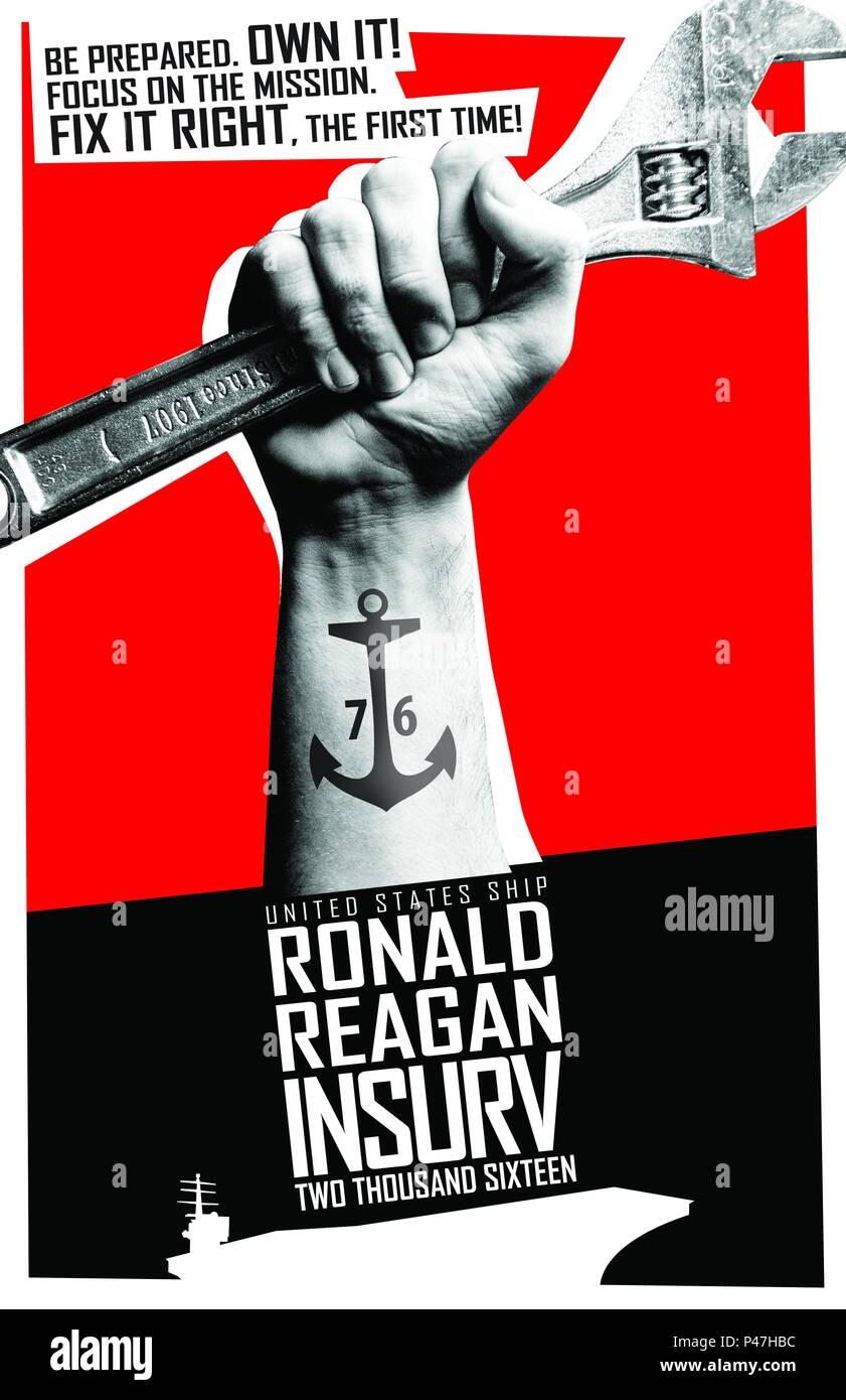 Poster for USS Ronald Reagan (CVN 76) Board of Inspection and Survey ...