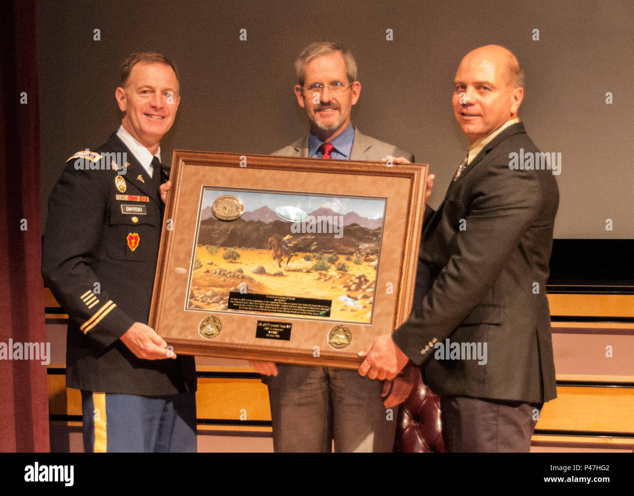 Col. John A. Smyrski III (left), commander, William Beaumont Army ...