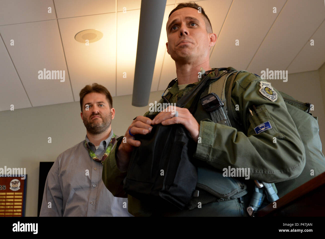 Air Force Lt. Col. Brandon Tellez, 525th Fighter Squadron commander and ...