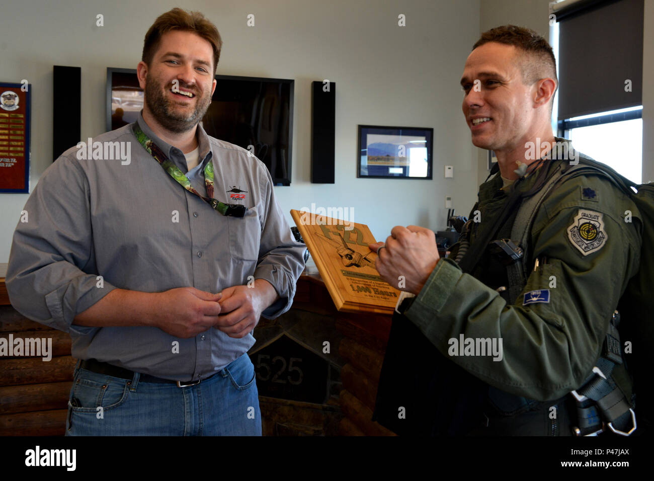 Air Force Lt. Col. Brandon Tellez, 525th Fighter Squadron commander and ...