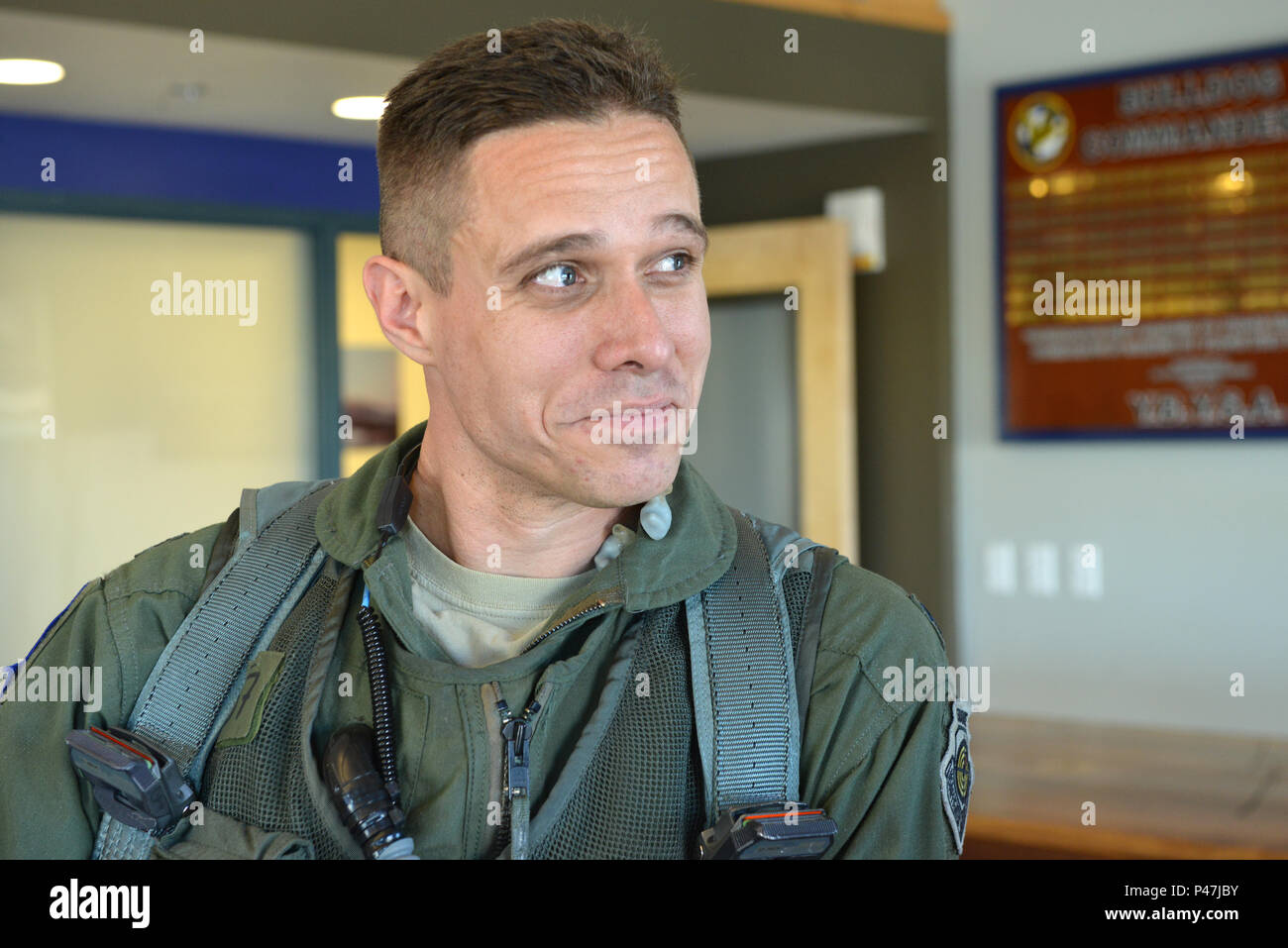 Air Force Lt. Col. Brandon Tellez, 525th Fighter Squadron commander and ...