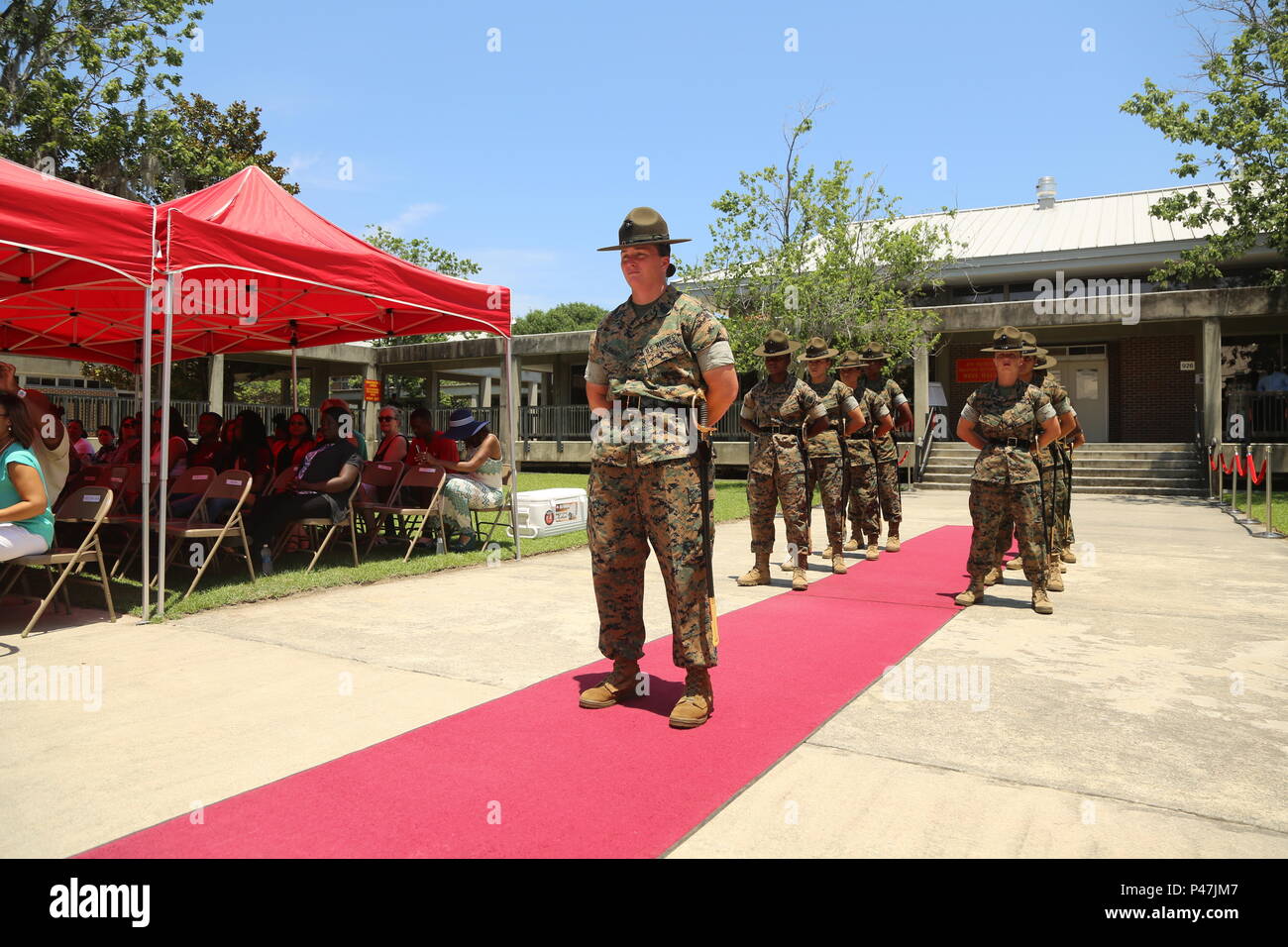 U.S. Marines with 4th Recruit Training Battalion (4th RTBN), Marine ...