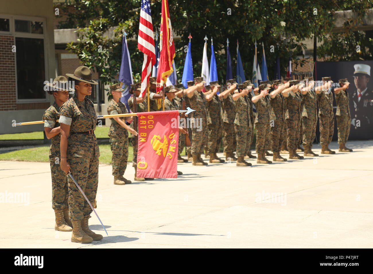 U.S. Marines with 4th Recruit Training Battalion (4th RTBN), Marine ...