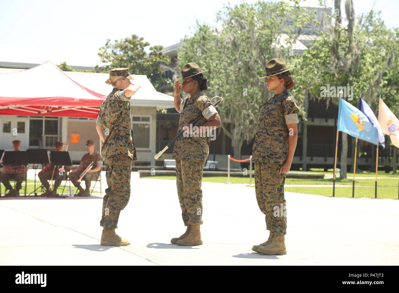 U.S. Marine Corps Lt. Col. Kristin L. McCann, the Commanding Officer of ...