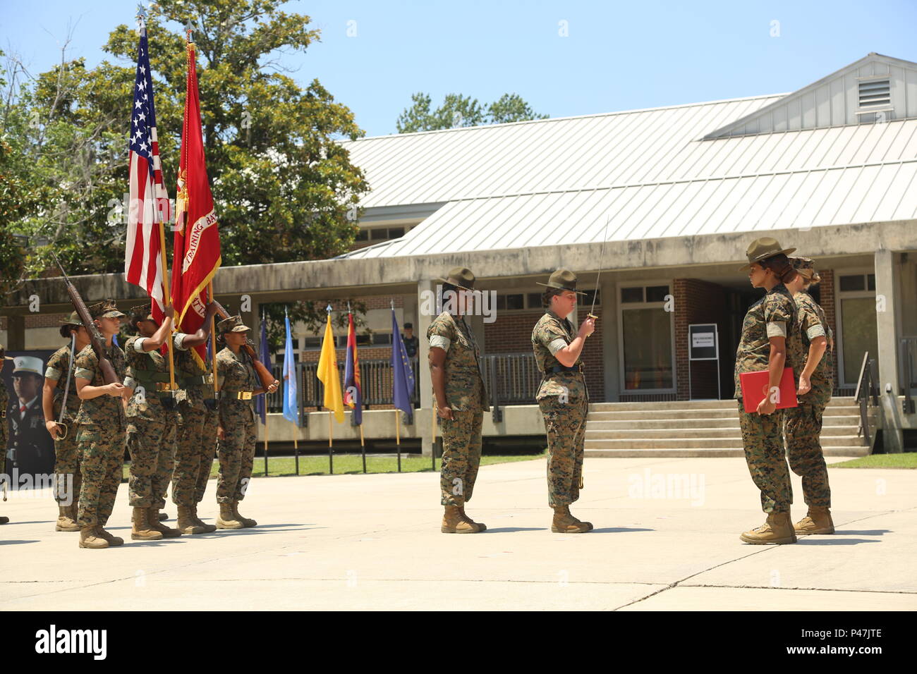 U.S. Marines with 4th Recruit Training Battalion (4th RTBN), Marine ...