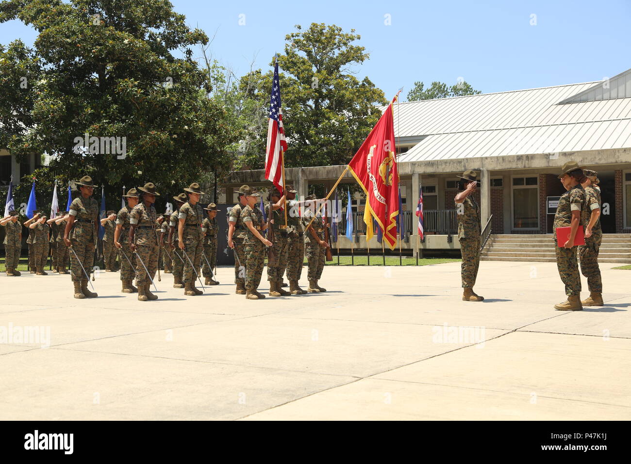 U.S. Marines with 4th Recruit Training Battalion (4th RTBN), Marine ...
