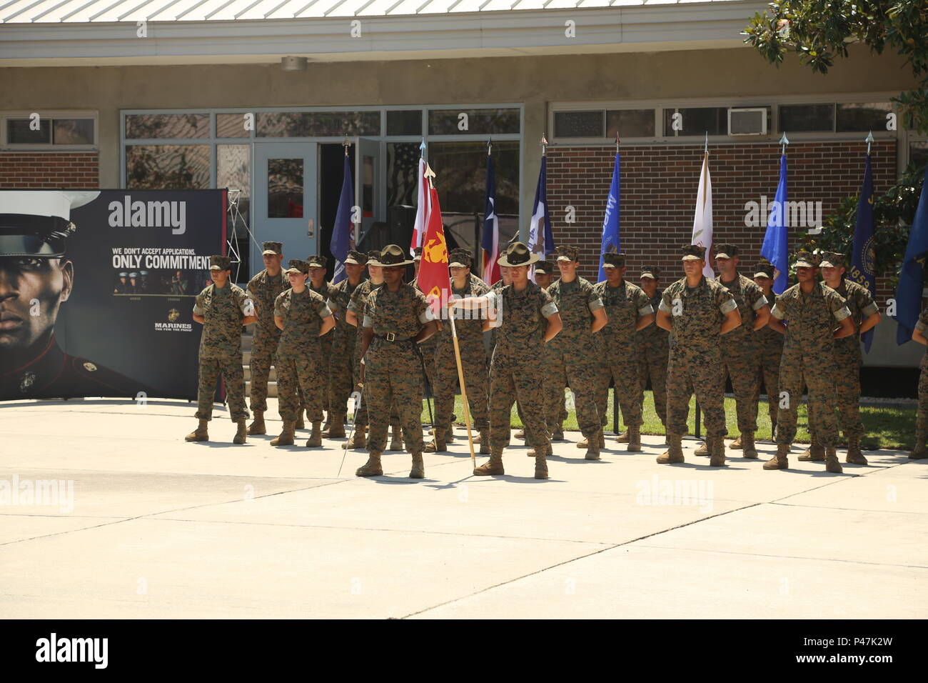 U.S. Marines with 4th Recruit Training Battalion (4th RTBN), Marine ...