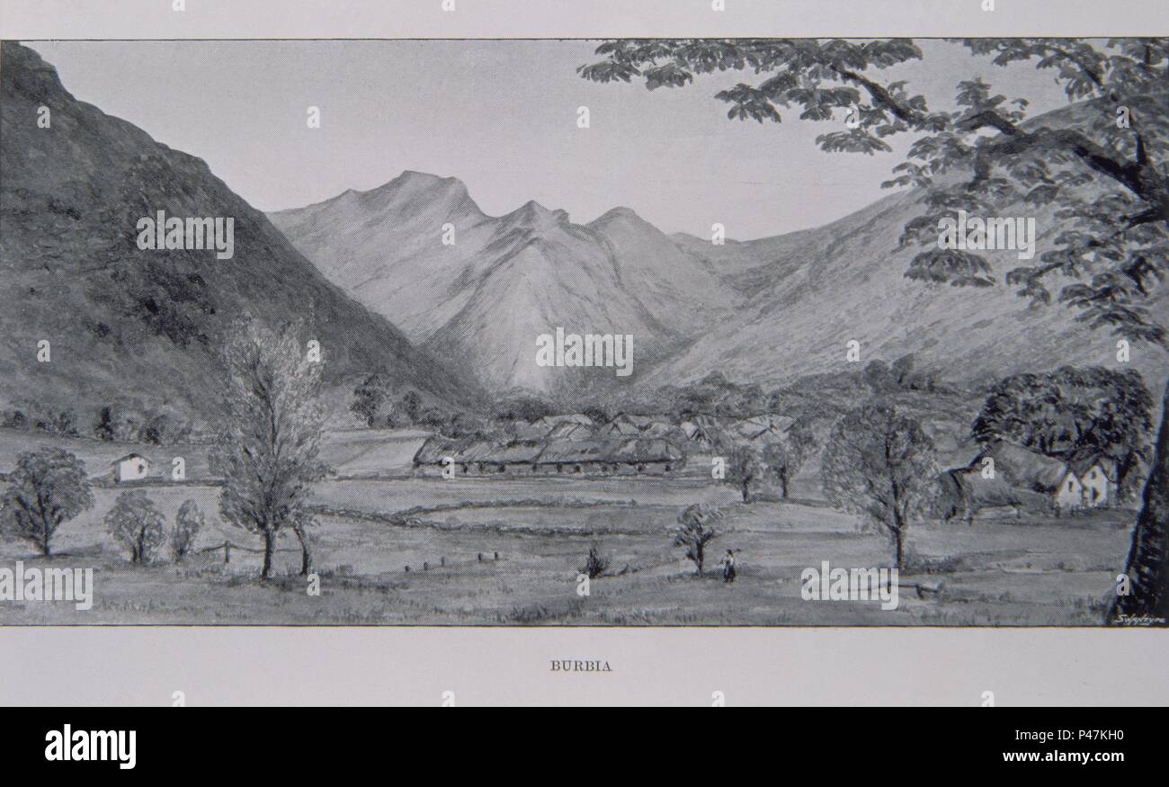 IN NORTHERM SPAIN - GRABADO DE BURBIA. Author: GADOW HANS. Location ...