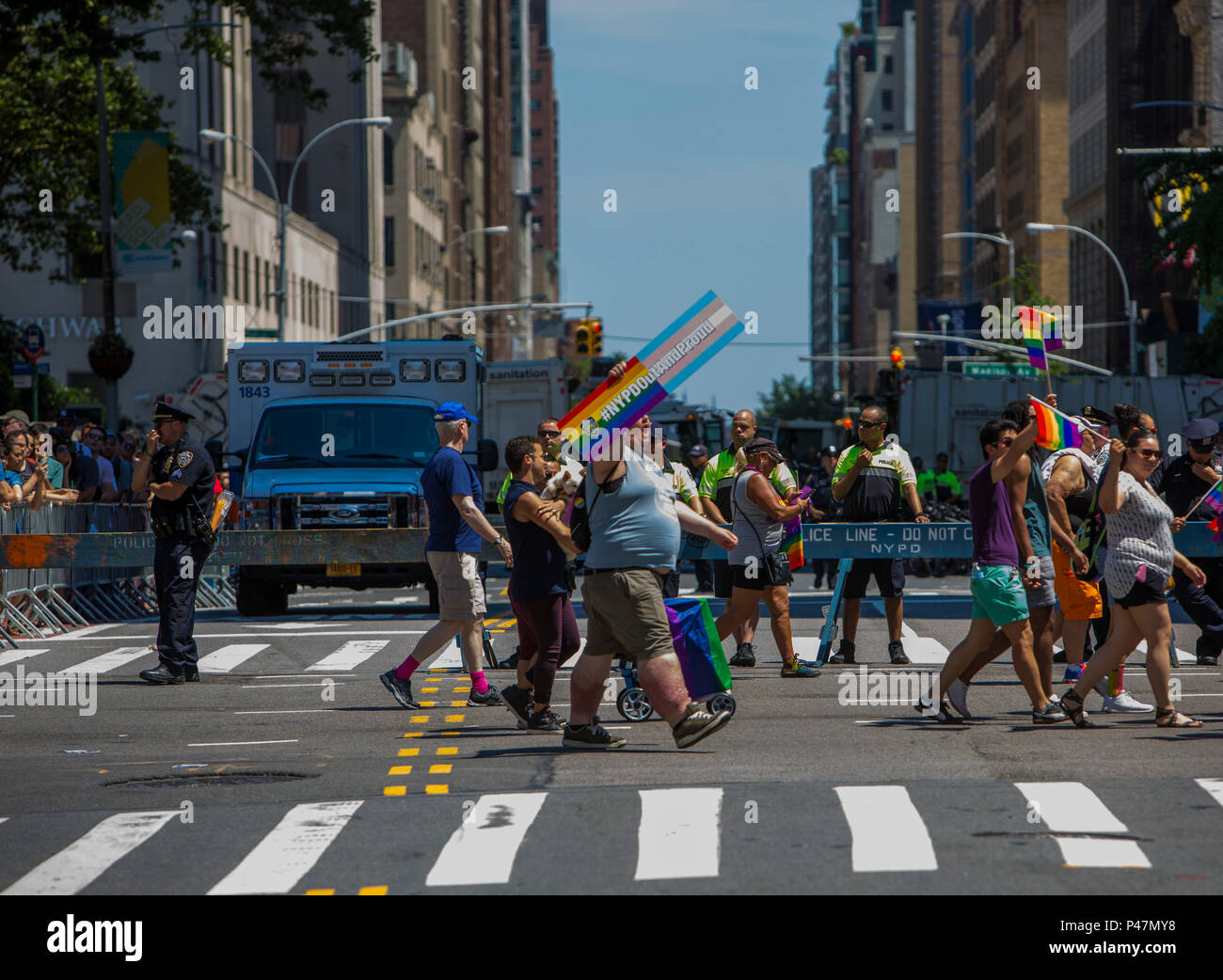 Pride Parade in New York Stock Photo - Alamy