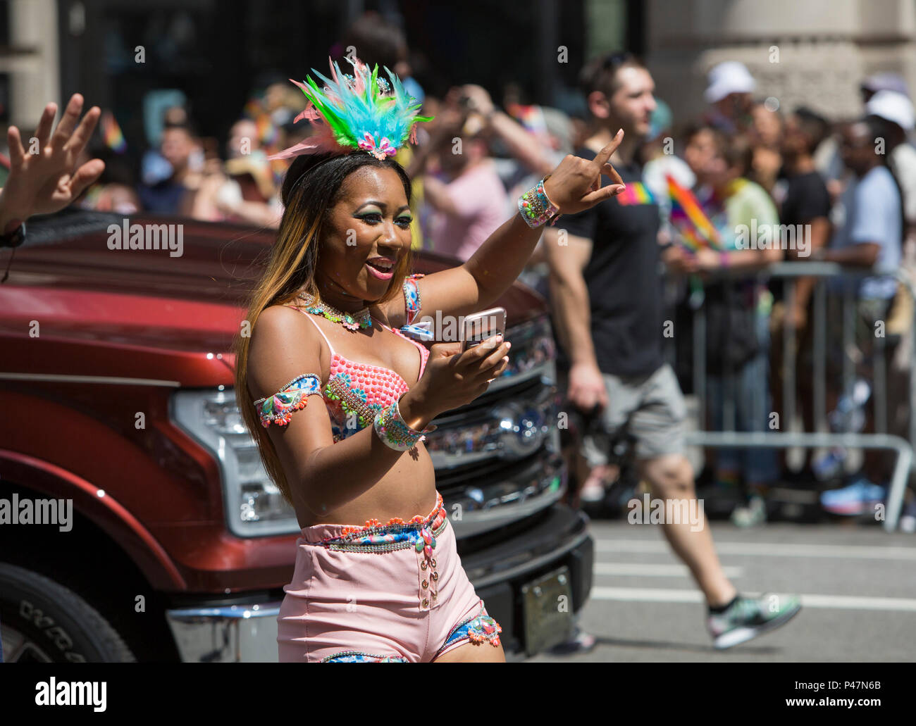 Pride Parade in New York Stock Photo - Alamy