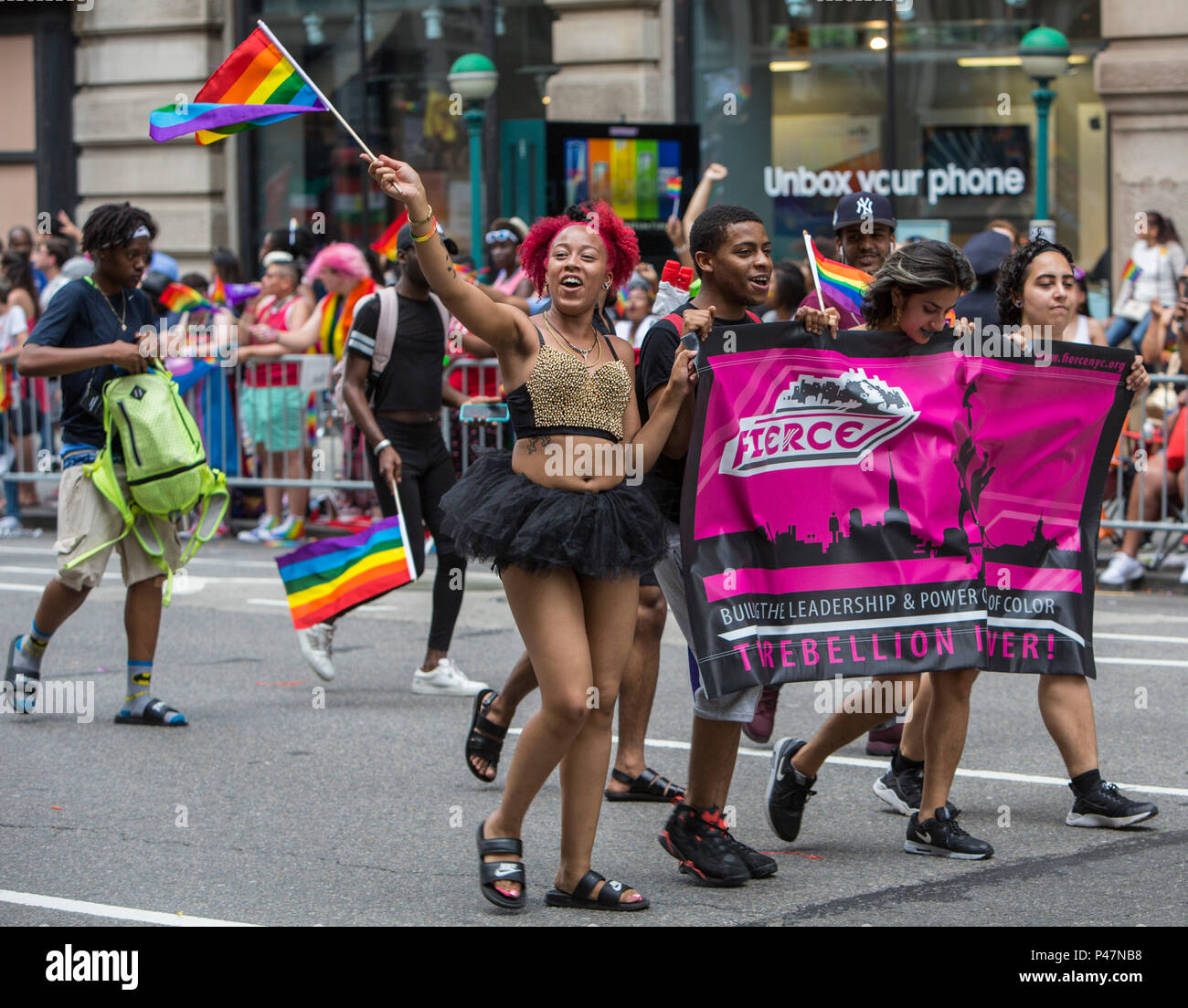 Pride Parade in New York Stock Photo - Alamy