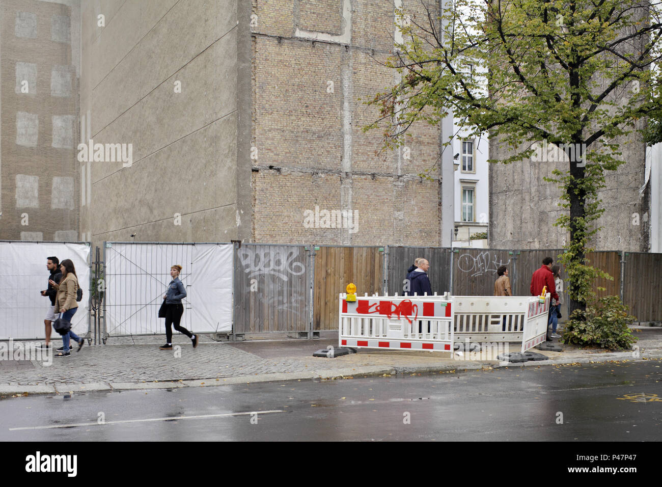 Berlin, Germany, demolition of the Polish Embassy Unter den Linden in ...