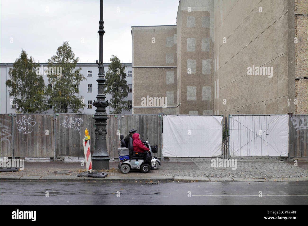 Berlin, Germany, demolition of the Polish Embassy Unter den Linden in ...