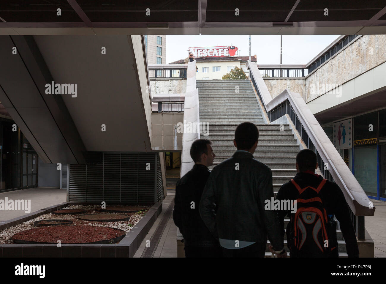 Sofia, Bulgaria, metro station at National Palace of Culture NDK Stock ...