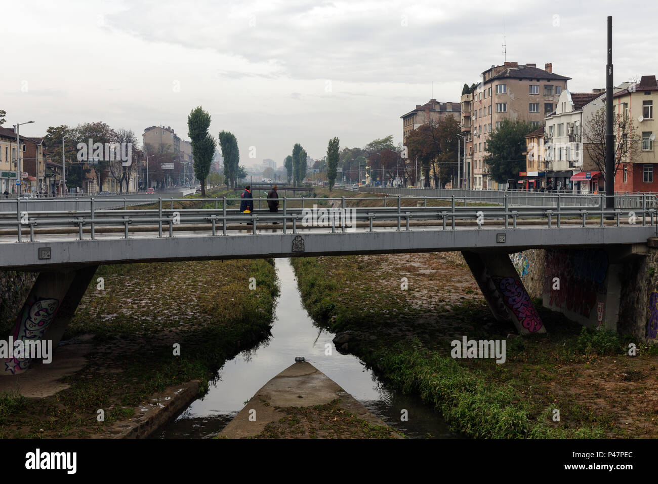 Sofia, Bulgaria, bridge over the Wladaja River Stock Photo - Alamy