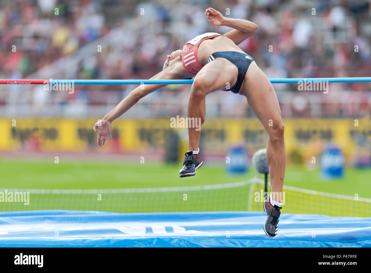 STOCKHOLM, SWEDEN, JUNE 10, 2018: Bianca Salming (SWE) at the Diamond ...