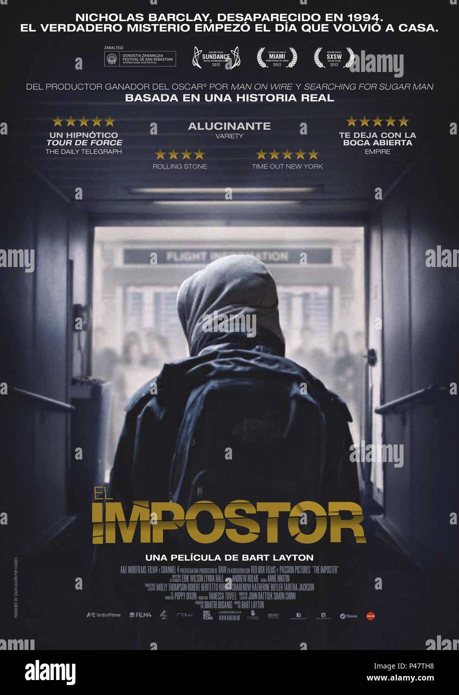 Original Film Title: THE IMPOSTER. English Title: THE IMPOSTER. Film ...