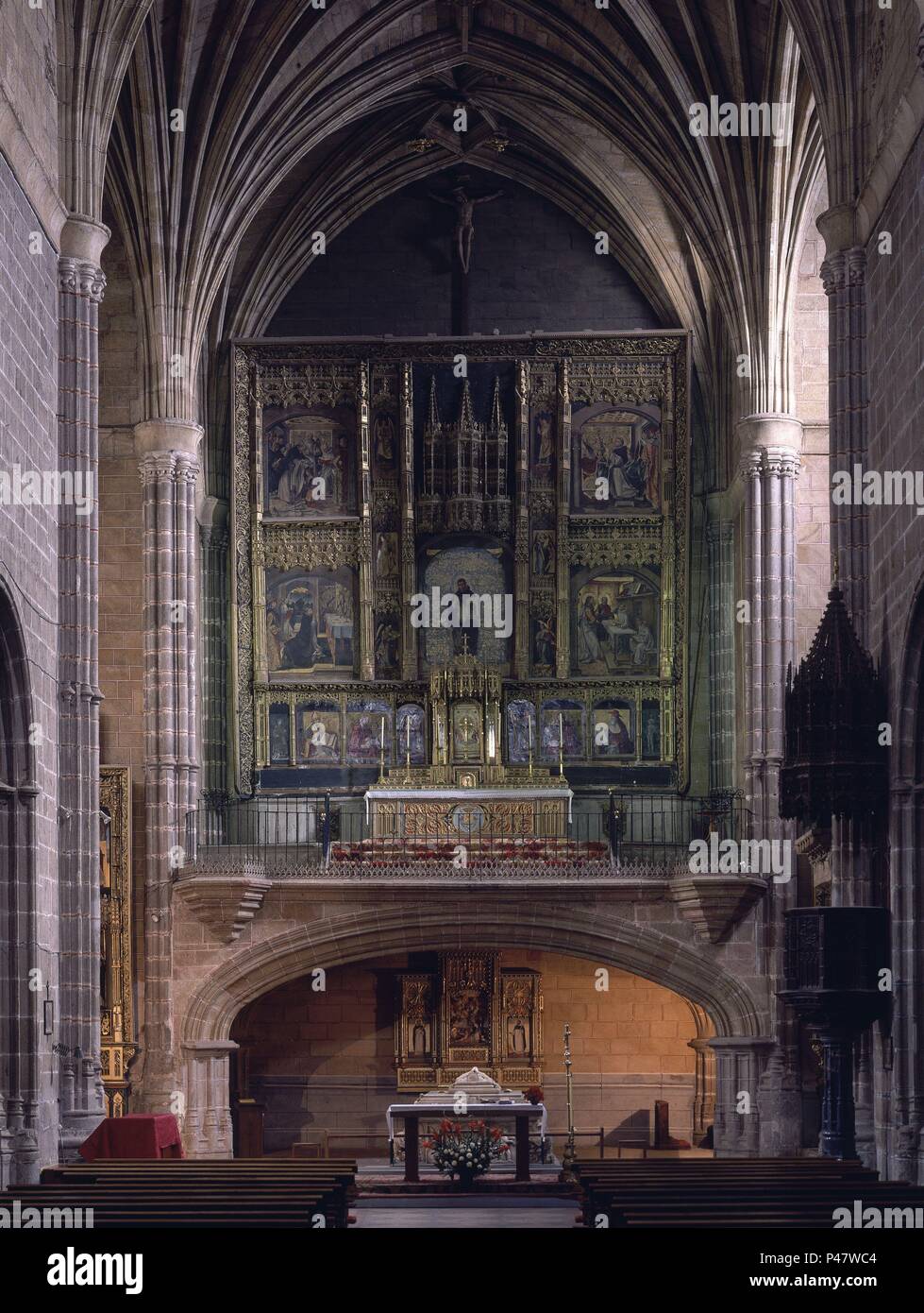 IGLESIA-CAPILLA MAYOR RETABLO MAYOR. Author: Pedro Berruguete (1450 ...