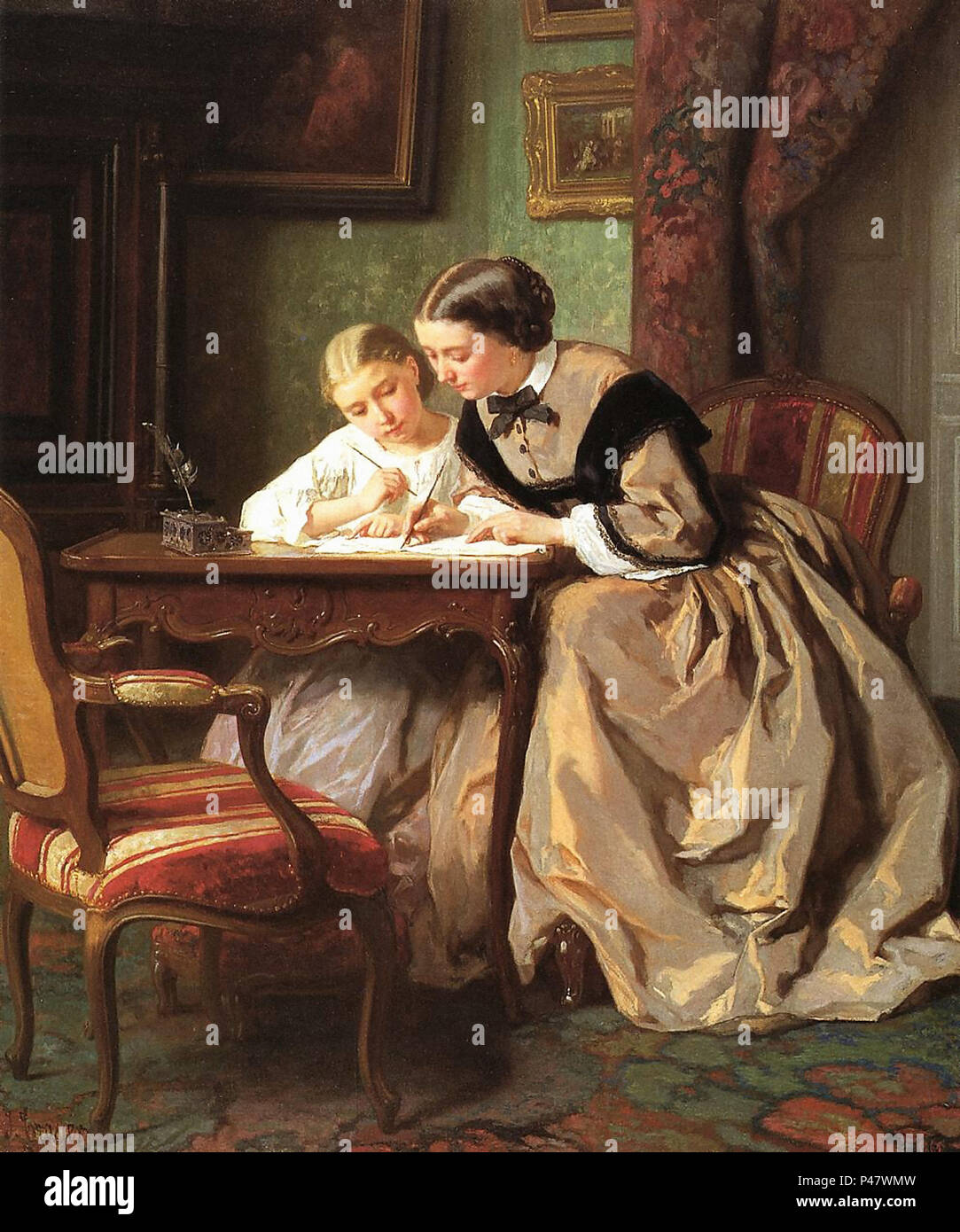 Trayer Jules - the Lesson Stock Photo - Alamy