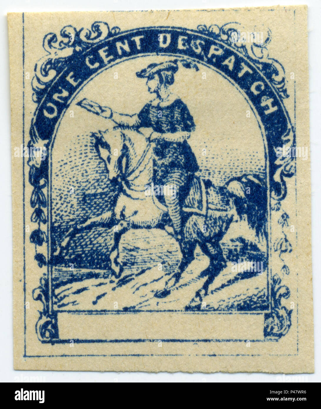 112L2 1856 One Cent Despatch Stock Photo - Alamy