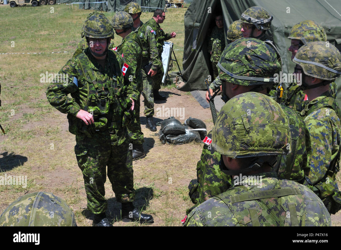 Canadian Army Brig. Gen. Nic Stanton, Deputy Commander of 3rd Canadian ...