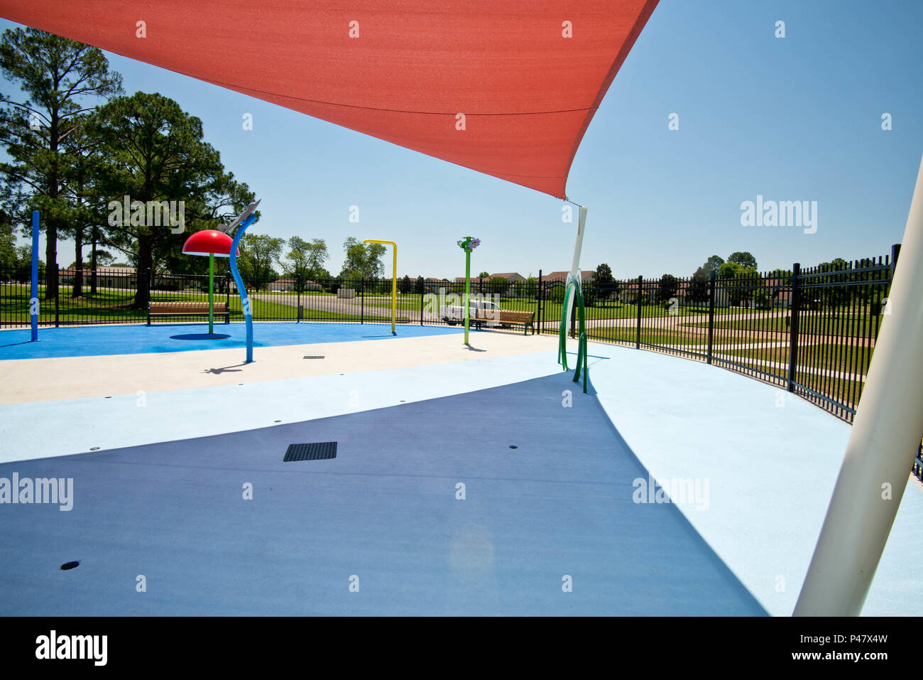 Maxwell-Gunter AFB, Ala. - Construction is complete on the new splash ...
