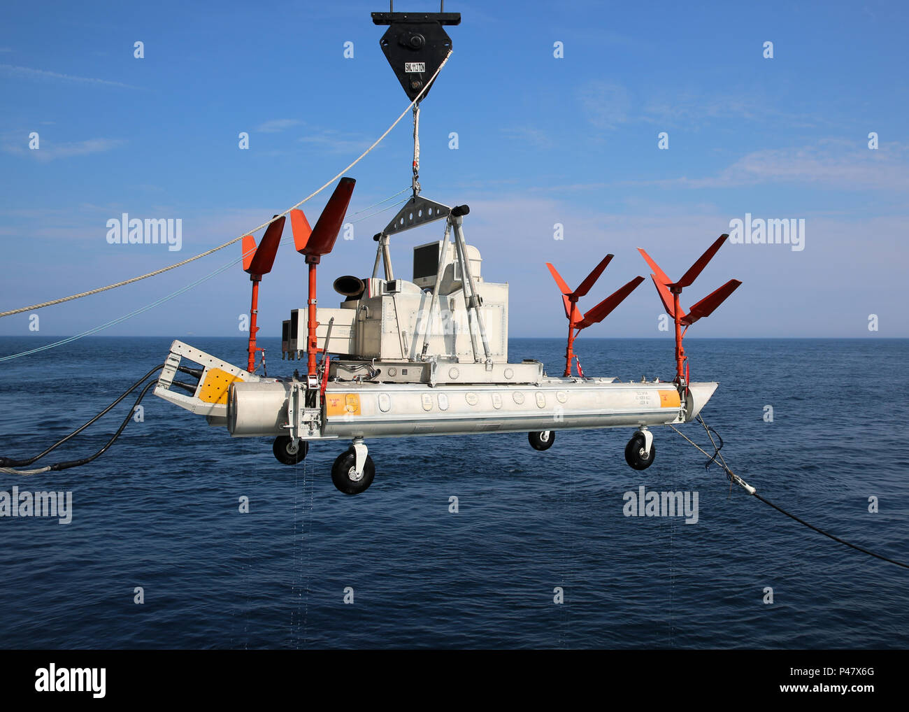 ATLANTIC OCEAN (June 16, 2016)- A Mark 105 Mine Countermeasure Sled ...