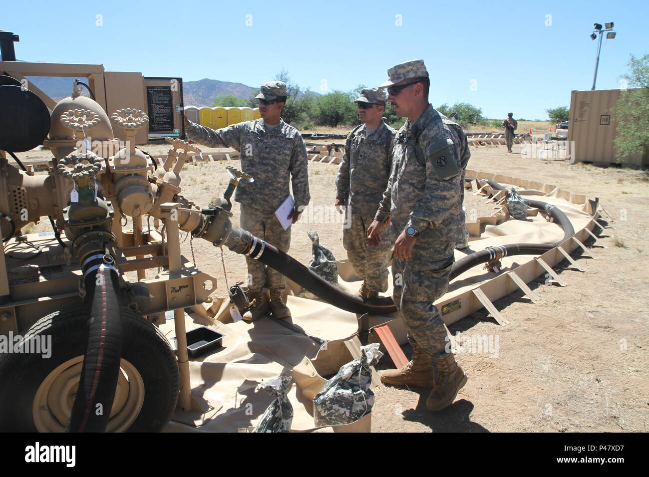 Soldiers from the 383rd Quartermaster Company, based out of Weldon ...