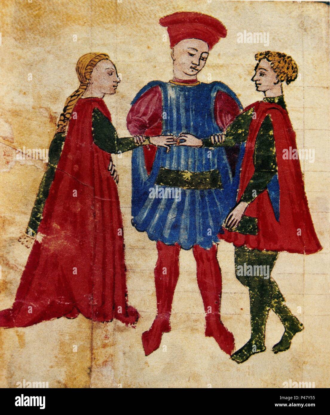 MS PARMA 3596 - MATRIMONIO JUDIO - 1415. Location: BIBLIOTECA PALATINA ...