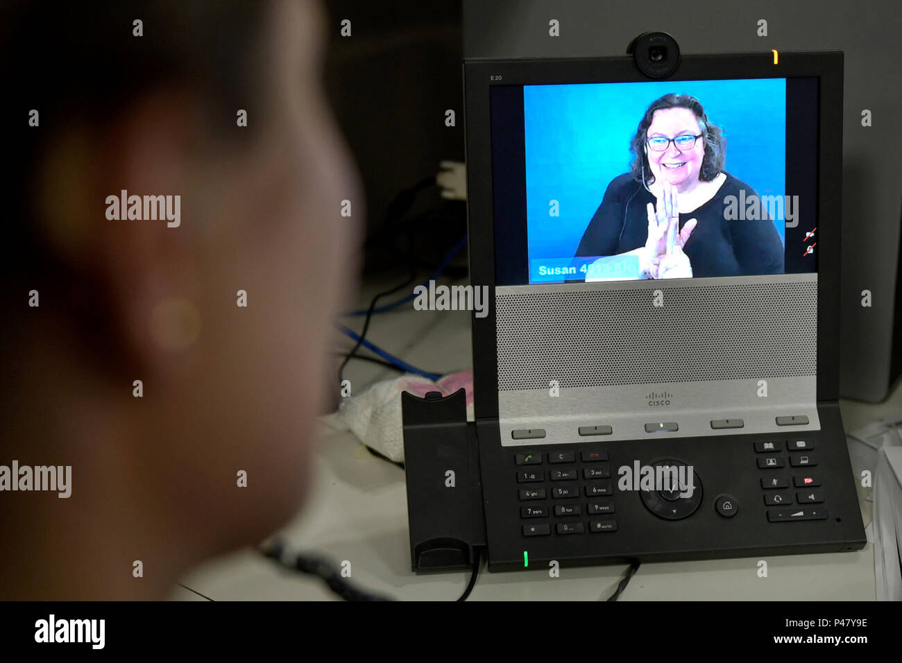 American Sign Language Interpreter High Resolution Stock Photography ...