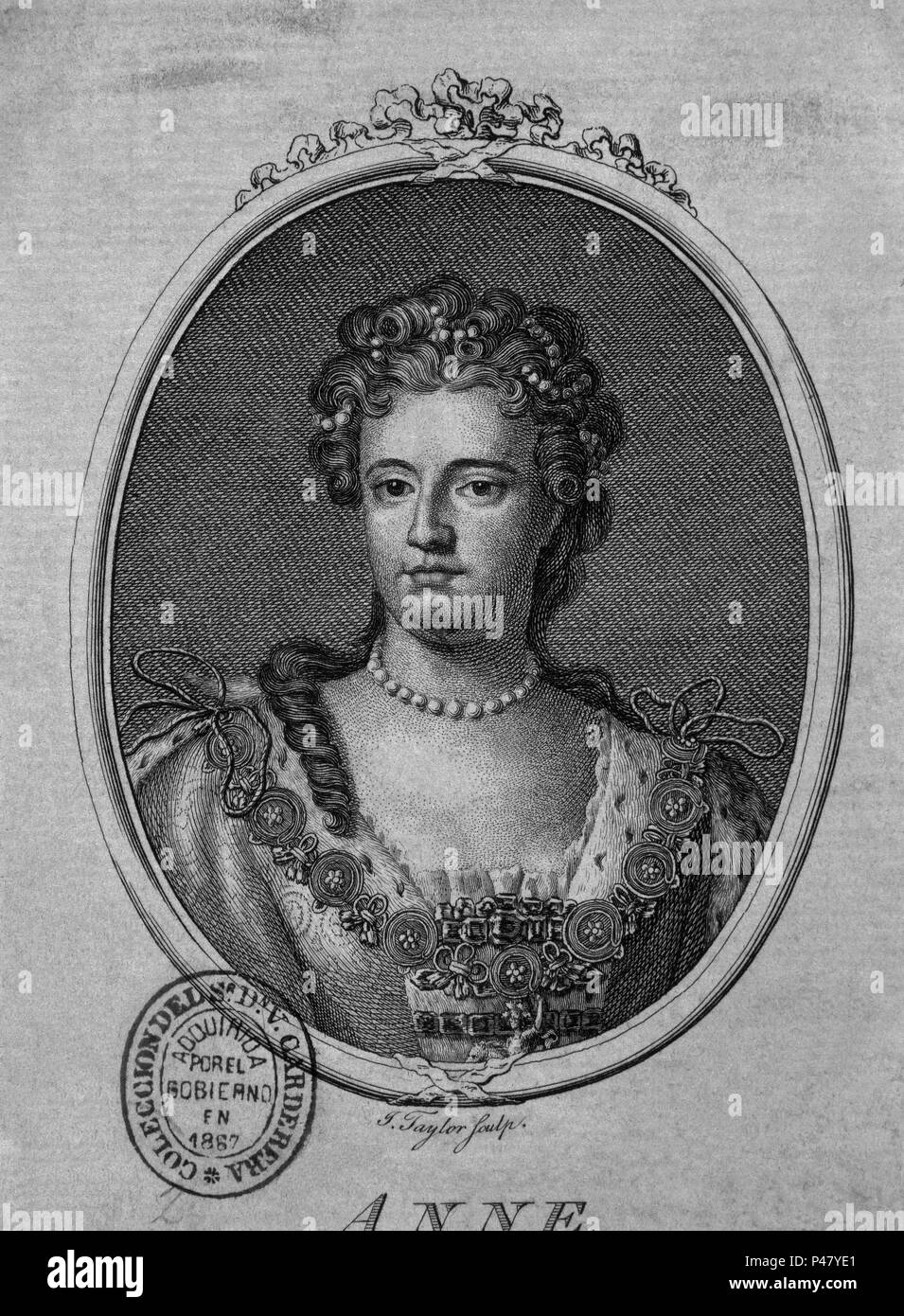 ANA I DE INGLATERRA (1665-1714). Location: BIBLIOTECA NACIONAL ...