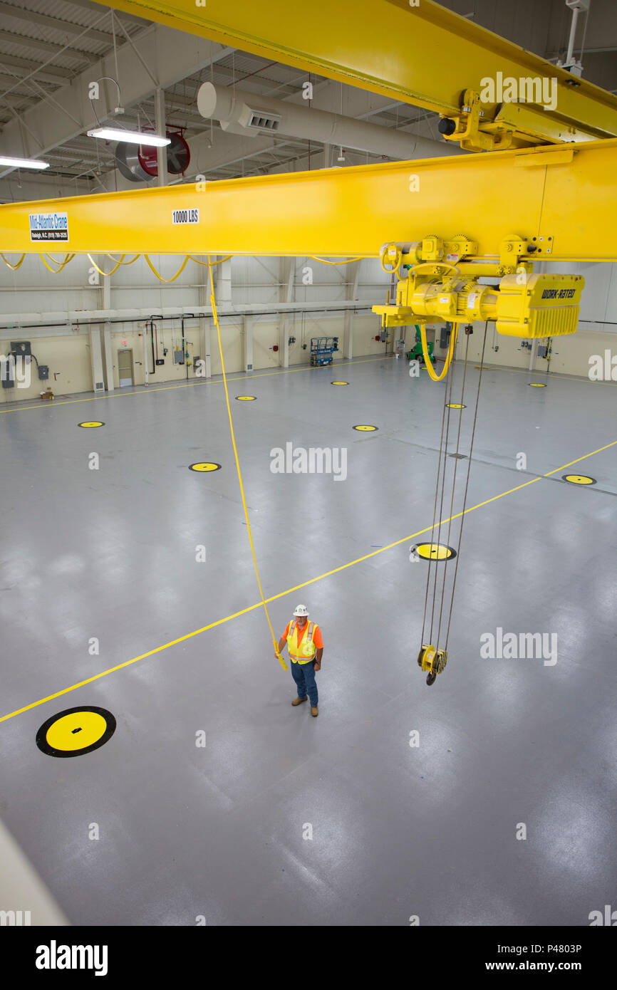 Inside the newly-constructed Unmanned Aerial Systems hangar constructed ...
