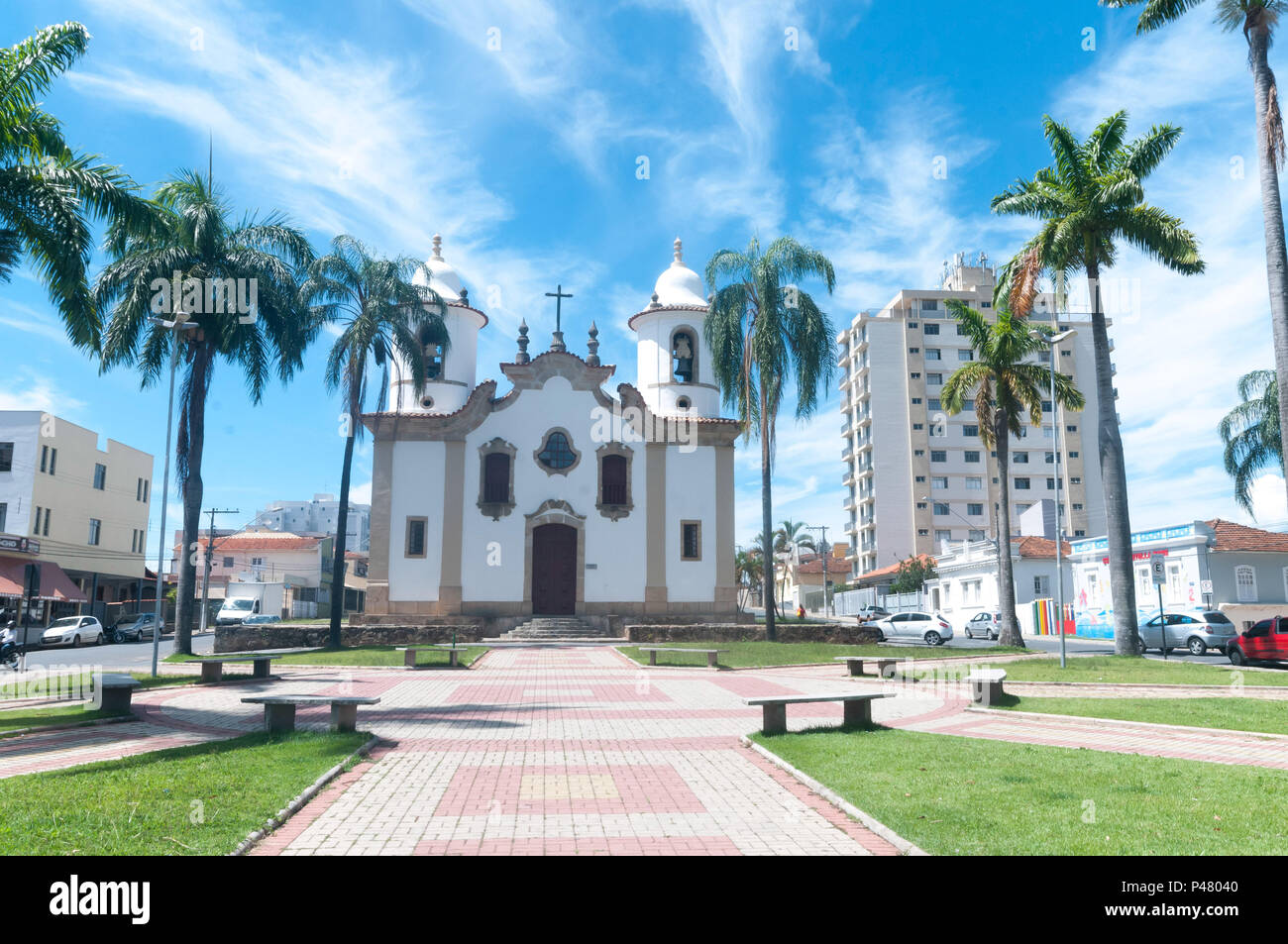 CAMPO BELO, MG - 30/01/15: Cidade de Campo Belo, Minas. Matriz Velha na ...