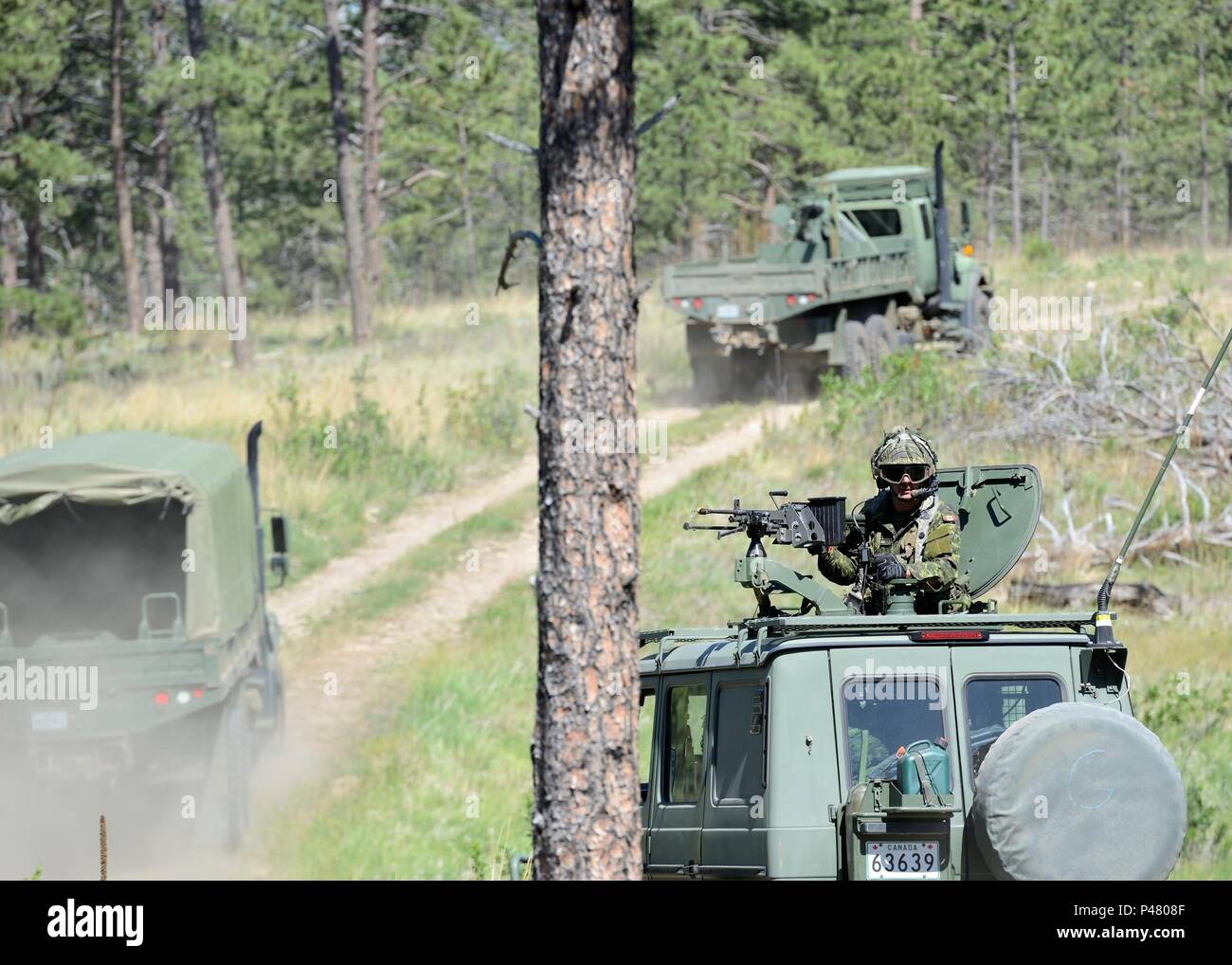 Canadian troop convoy hi-res stock photography and images - Alamy