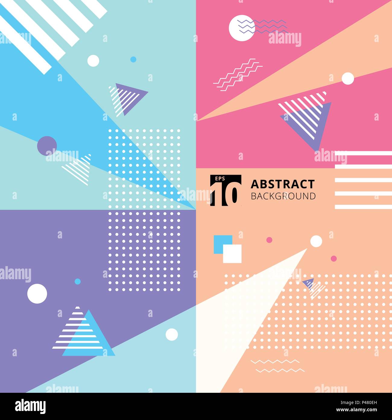 Abstract colorful geometric pattern style background. Vector ...