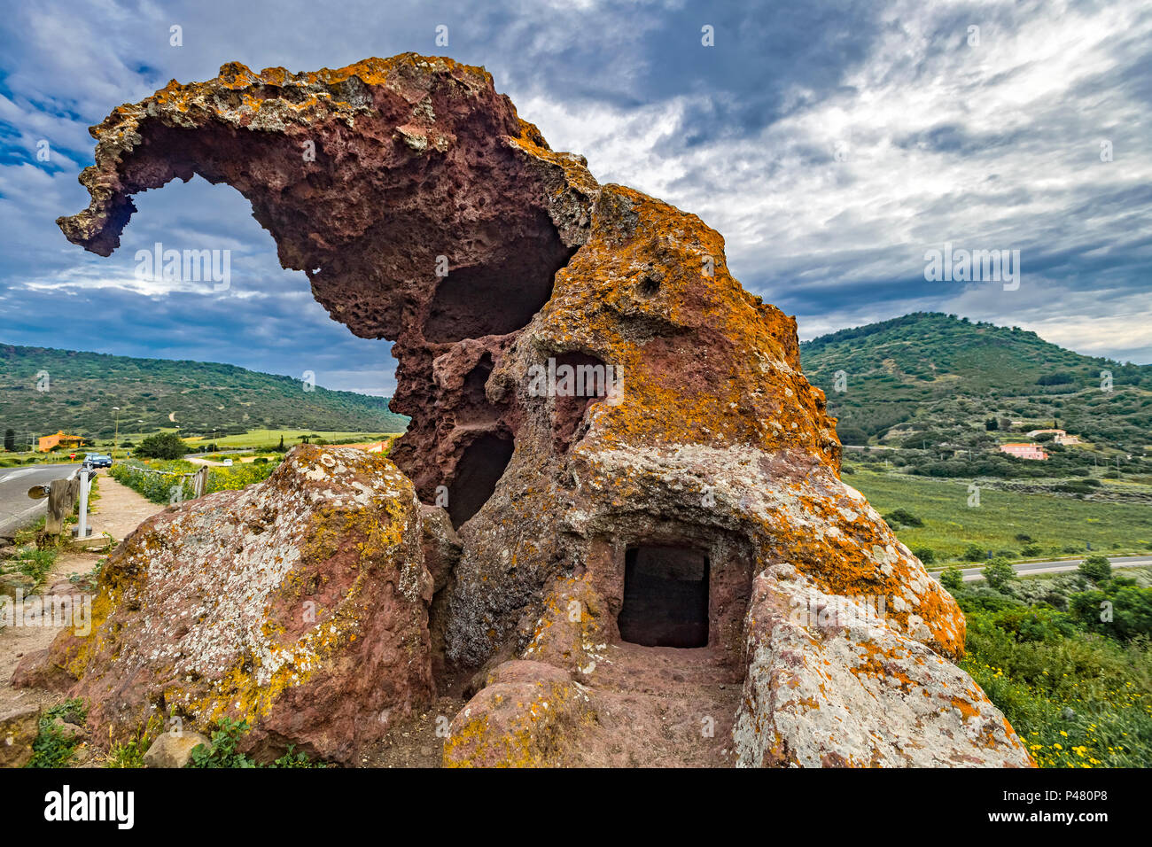 Italy Sardinia Anglona Castelsardo elephant rock Stock Photo - Alamy