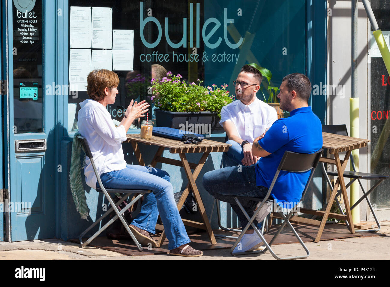 Coffee Shop People Outside
