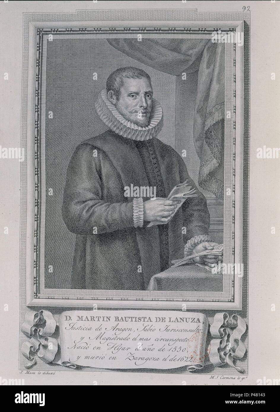 MARTIN BAUTISTA DE LANUZA-1550-1622-JURISCONSULTO. Location: BIBLIOTECA ...