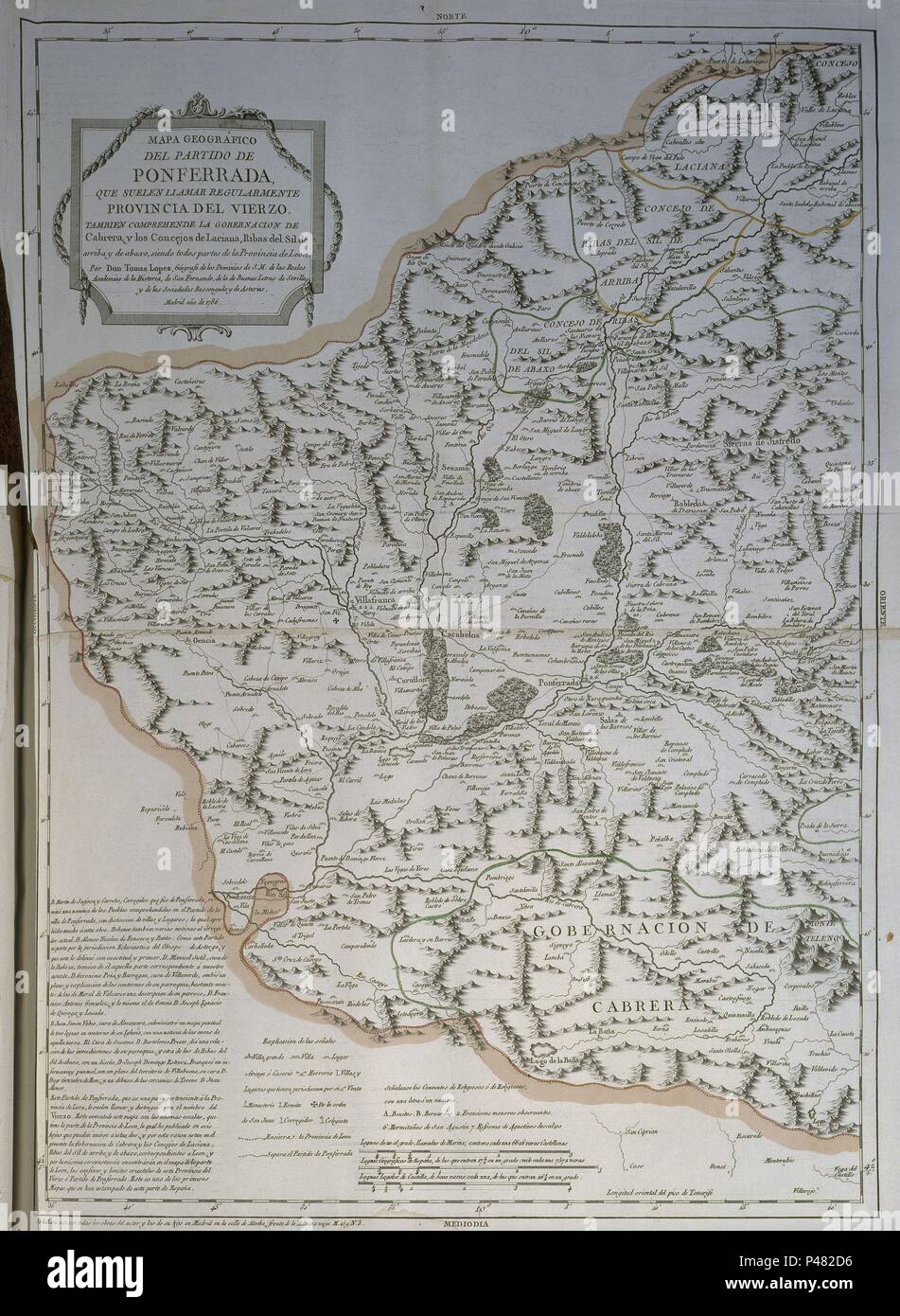 Ponferrada map hi-res stock photography and images - Alamy