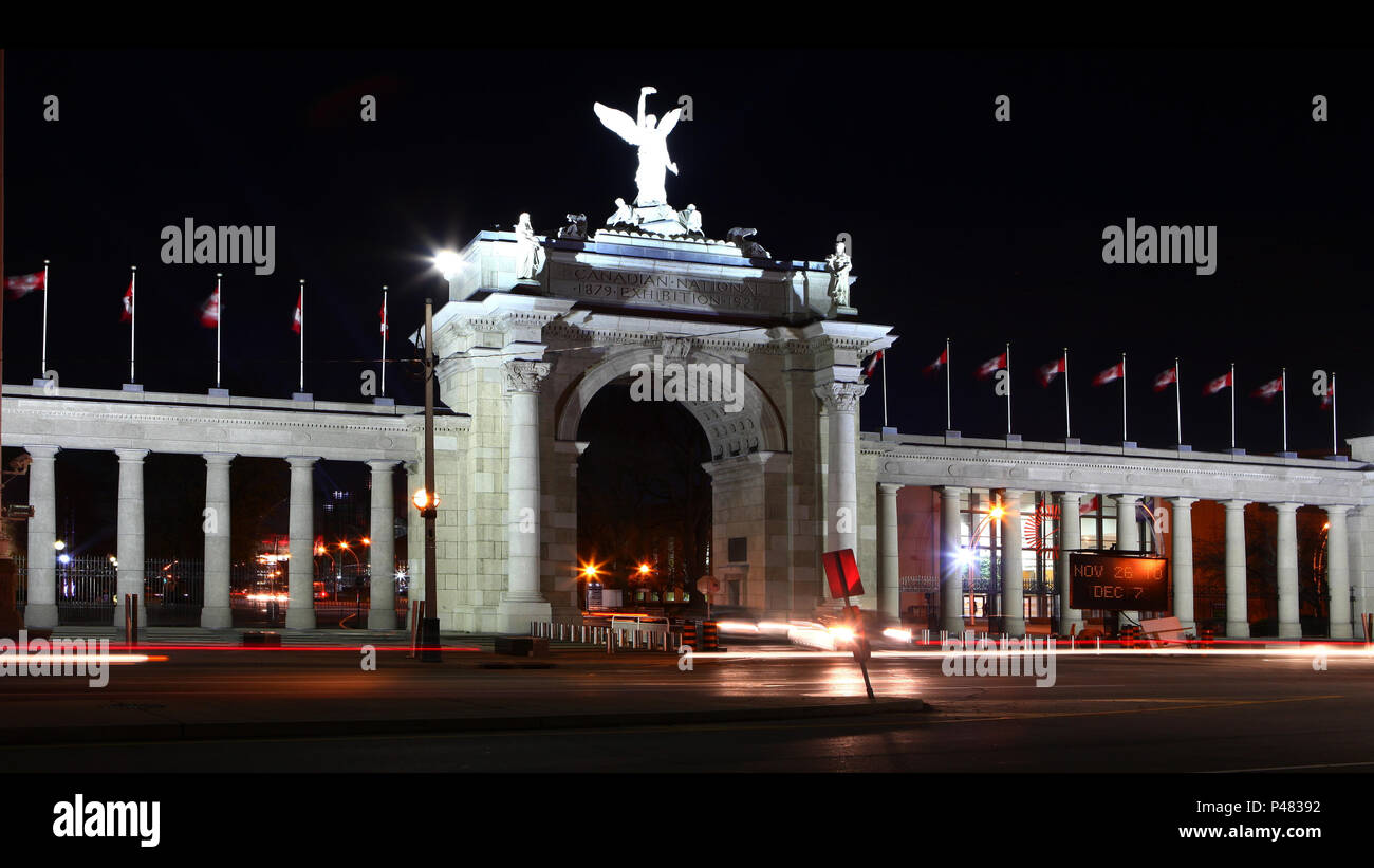 Princess Gates, entrance to the Toronto Exhibition grounds Stock Photo ...