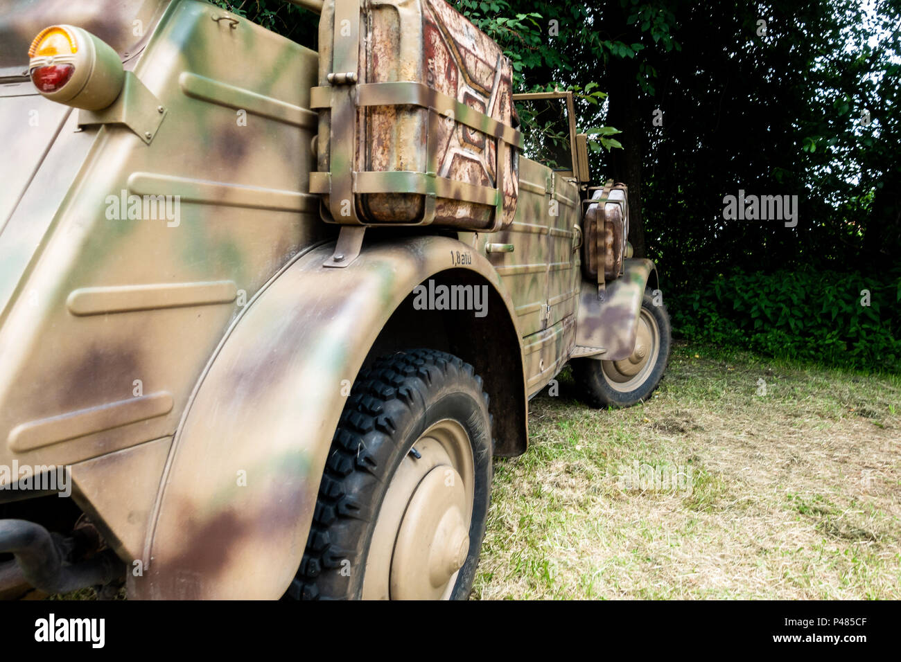 VW Bucket Car Oldtimer Stock Photo - Alamy