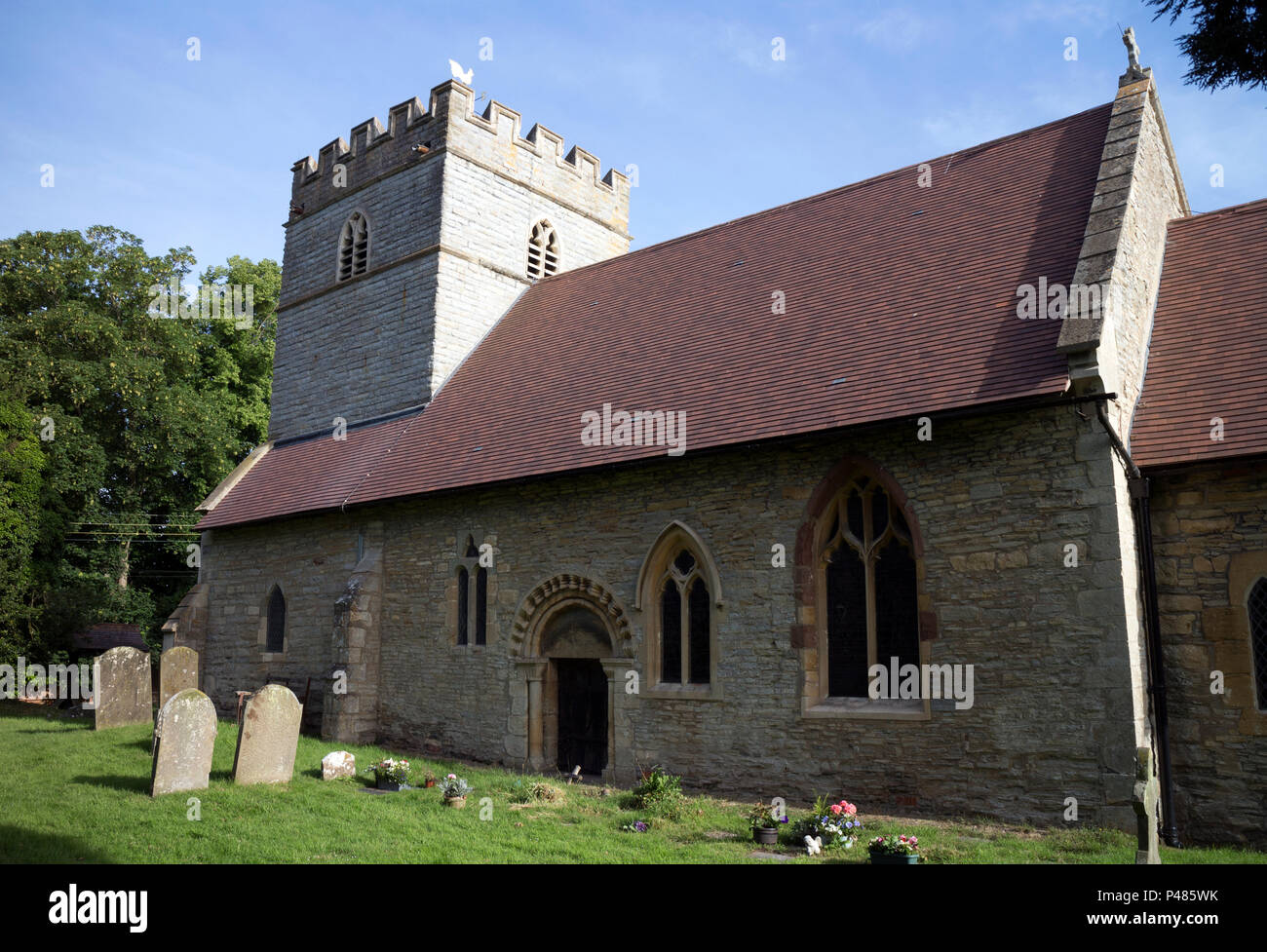 St. Nicholas Church, Earl`s Croome, Worcestershire, England, UK Stock ...